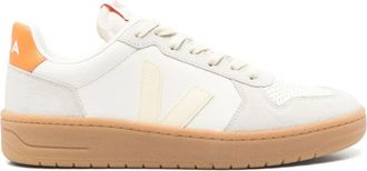 Veja V-82 Grained Leather Pure Sneakers