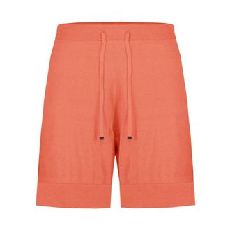 Bomboogie Femme, Shorts, Rouge, Taille: 36 FR Bermuda en maille de lin et coton