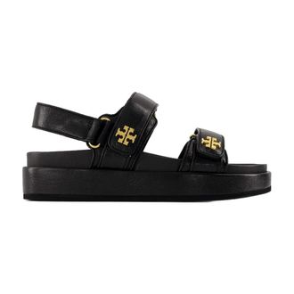 Tory Burch Schwarze Ledersportsandalen - - Shoes - Damen - Schwarzk - 38 EU