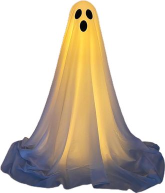 Generic Lebensgroße leuchtende gespenstische - Höhenverstellbare Halloween-Geisterdekoration, 1,8 m | -Dekorationen für den Außenbereich für, Eingangstür, Hof