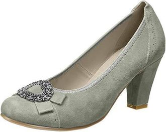 Hirschkogel Femme 3006843 Escarpins, Vert Kaki 046, 42 EU