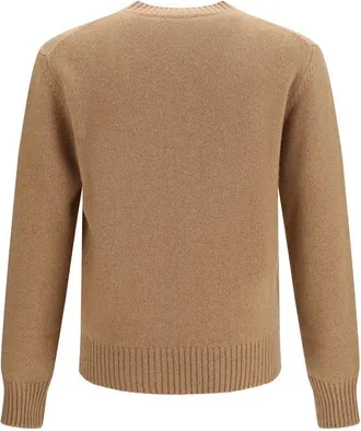 Ami Cashmere Blend Sweater - Brown