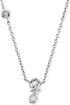 Engelsrufer Halskette aus Sterling Silber mit Anhänger Buchstabe Z - besetzt mit einem Zirkonia Stein - in zwei Längen verstellbar - Länge: 44cm