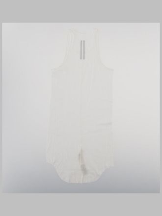 Rick Owens Ribbed Cotton Tank Top - White