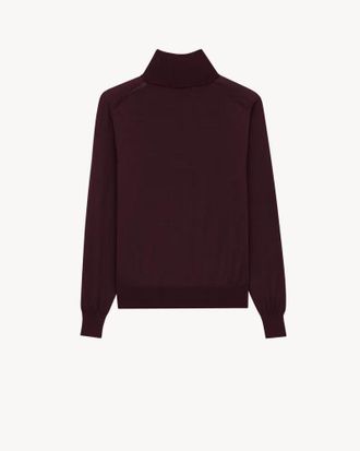 Saint Laurent Turtleneck Sweater - Burgundy