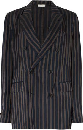 Dries Van Noten Homme, Vestes, Bleu, Taille: XL Blazer souple en cupro