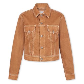 Paco Rabanne Flocked Denim Jacket - - Jackets - Damen - Beige - 2XS