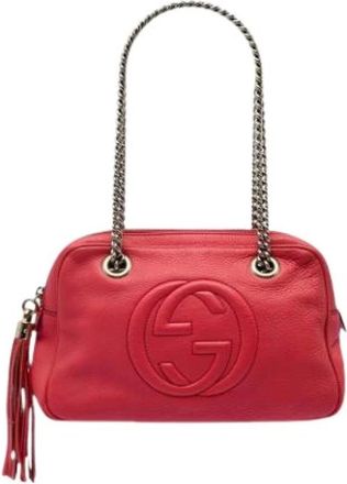 Gucci Sac bandouli&egrave;re Soho Pre-owned - Femme - Pre-owned - Rouge - Taille: ONE Size