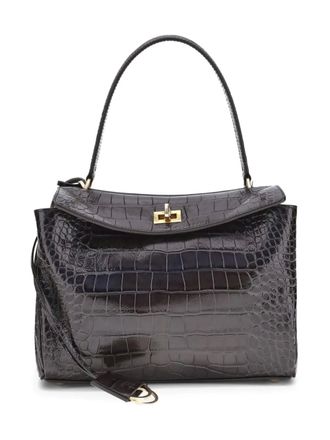 Balenciaga petit sac &agrave; main Rodeo - Marron
