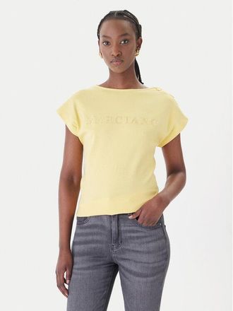 Guess T-Shirt G6GI04 K3505 Gelb Regular Fit