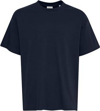 Solid SDDanton T-Shirt Basique à Manches Courtes pour Homme en Coton de qualité supérieure, col Rond, épaules recoupées, Coupe surdimensionnée, Insignia Blu