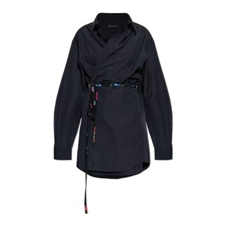Balenciaga Kleid mit Tailleng&uuml;rtel - - Dresses - Damen - Blau - M