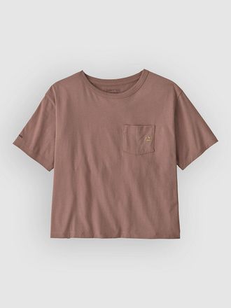 Patagonia Fitz Roy Massif Easy Cut Pocket T-Shirt rose