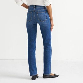 Lands End Straight Fit Recover High Waist Jeans, Damen, Größe:46 86 regular, Blau, Baumwoll-Mischung, by Lands End