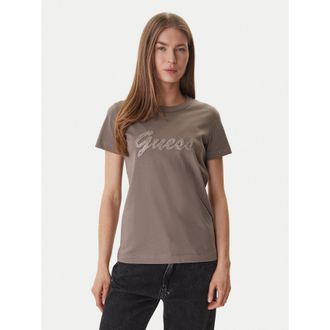 Guess T-Shirt W6GI08 K3023 Braun Regular Fit