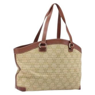 Celine Cabas Vintage Macadam Pre-owned - Femme - Pre-owned - Brun - Taille: ONE Size
