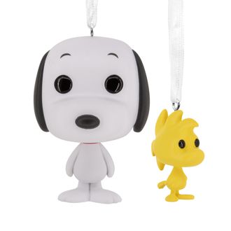 Hallmark Peanuts Snoopy and Woodstock Funko Pop! Weihnachtsschmuck, 2 Stück, Popkultur-Geschenke