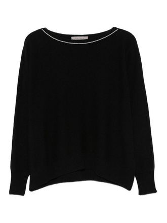 D.exterior Pull Col Rond - Noir