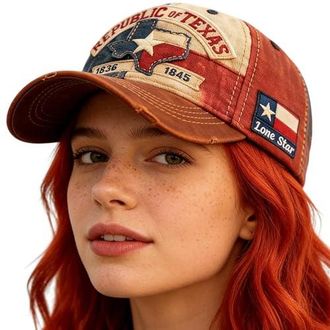 Generic Casquette de baseball pour homme - Chapeau comm&eacute;moratif en d&eacute;tresse vintage, couvre-chef de baseball en coton r&eacute;glable, accessoire ext&eacute;rieur pour un u