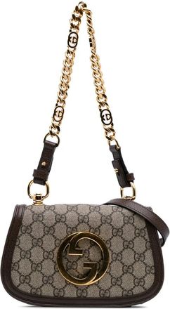 Gucci Hobo Bags - Mini GG Supreme Blondie Satchel - Gr. unisize - in Braun - für Damen