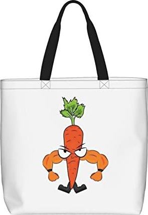 Generic Sac De Courses Carotte Dr&ocirc;le Sac De Shopping Personnaliser Pliable Sacs En Toile Pour Femmes, Pour &Eacute;cole, Tous Les Jours, Voyage, Burea