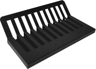 Generic Fliesenst&auml;nder, Mit 10 F&auml;chern Und Geneigter R&uuml;ckseite, Bodenstehende Lagerung for Einzelhandelsgesch&auml;fte, for Einzelhandelsausstellungsr&auml;ume(Black)