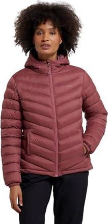 Mountain Warehouse Veste dhiver rembourrée Seasons Femme - Résistante à leau, Chaude, Poches Avant, Poignets élastiques et Capuche réglable - Idéale par Temps Froid Roui