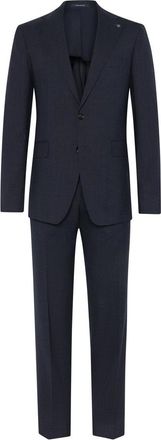 Tagliatore Dreiteilige Anzug aus feiner Schurwolle mit fallendem Rervers in