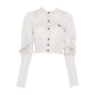 Vivienne Westwood Femme, Pulls, Gris, Taille: 38 FR Eli Cropped Cardi