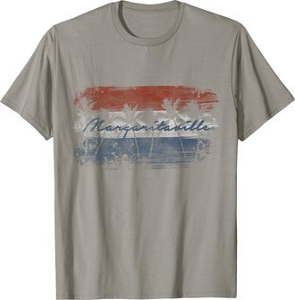 Margaritaville Rot, Wei&szlig; und Blau T-Shirt