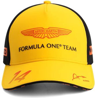 Aston Martin F1 2025 Sonderedition Barcelona Kappe Gelb - Einheitsgröße