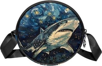Generic Petit sac &agrave; bandouli&egrave;re Circle pour femme, petit sac &agrave; bandouli&egrave;re avec fermeture &eacute;clair, bretelles r&eacute;glables, sac &agrave; main rond d&eacute;contract&eacute; pour femmes