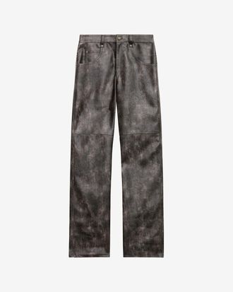 Isabel Marant Pantalon Coralea - Femme - Noir D&eacute;lav&eacute; - Taille 34 - Marant &Eacute;toile