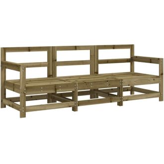 vidaXL 3-tlg. Garten-Lounge-Set Kiefernholz Impr&auml;gniert Vidaxl