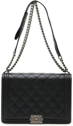 Chanel Pre-owned Cuir sacs-chanel - Femme - Pre-owned - Noir - Taille: ONE Size