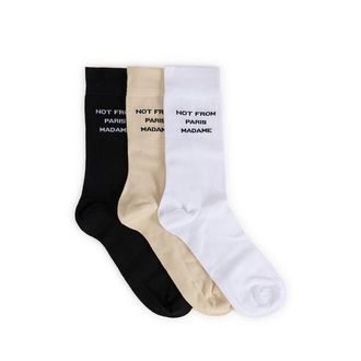 Dr&ocirc;le de Monsieur Lot de 3 chaussettes Slogan