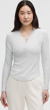 lululemon Haut manches longues Hold Tight pour Femmes - Light Gris - Taille 10