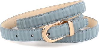 Anthoni Crown Damen Ledergürtel Modell 433D85 Gürtel, Himmelblau, 110