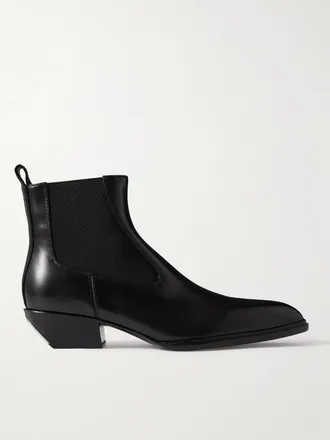 Alexander Wang Bottines En Cuir Slick - Noir