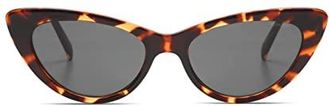 Komono Rosie Havana Lunettes de soleil unisexes oeil de chat en Bio-Nylon pour homme et femme avec protection UV et verres résistants aux rayures