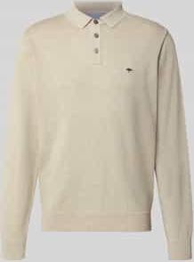 Fynch-Hatton Strickpullover mit Polokragen und Knopfleiste