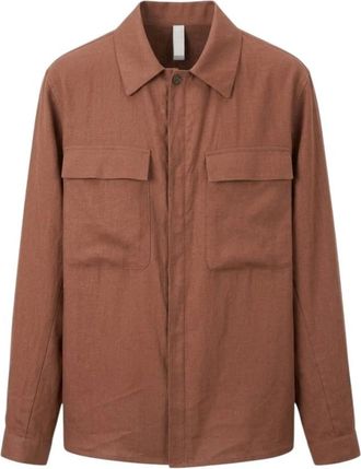 Hev&ograve; Homme, Chemises, Brun, Taille: M Specchiolla