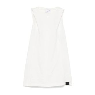 Courr&egrave;ges Wei&szlig;es &auml;rmelloses Racerback-Top - - Tops - Damen - Wei&szlig; - M