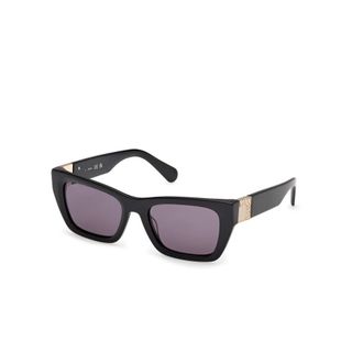 Max & Co. Rechteckige schwarze Sonnenbrille mit rauchigen Gl&auml;sern - - Accessories - Damen - Schwarzk - 50 MM