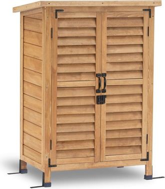 MCombo M Mcombo Gartenschrank Ger&auml;tehaus Ger&auml;teschuppen Garten Schuppen Schrank Holz 0690