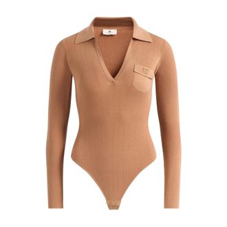 Elisabetta Franchi Bk02B66E2 Body - - Tops - Damen - Beige - M
