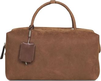 Max Mara Femme, Sacs, Brun, Taille: ONE Size Sac à bandoulière en cuir nubuck avec cadenas