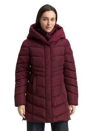 Tom Tailor Damen Puffer-Mantel im 2-in-1-Look