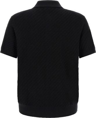 Brioni Trama Polo - Black