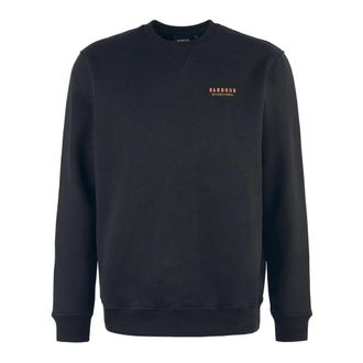 Barbour Homme, Sweatshirts et sweats à capuche, Noir, Taille: M Sweat à Col Rond avec Logo Graphique